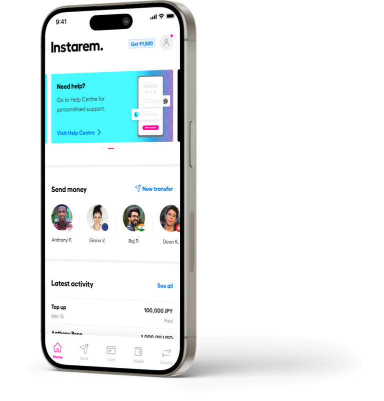 International Money Transfer | Send Money Abroad | Instarem Japan